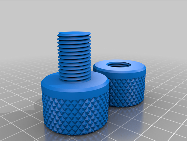 knurled bolt by Alex Thorndycraft | Download free STL model ...