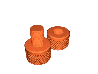 knurled bolt by Alex Thorndycraft | Download free STL model ...