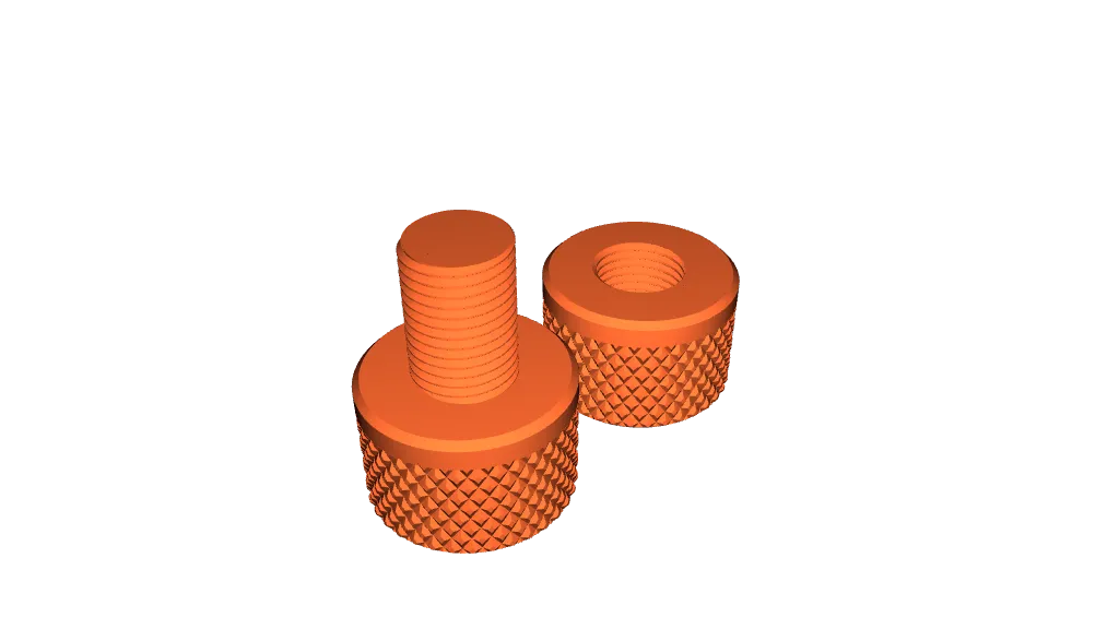 knurled bolt by Alex Thorndycraft | Download free STL model ...