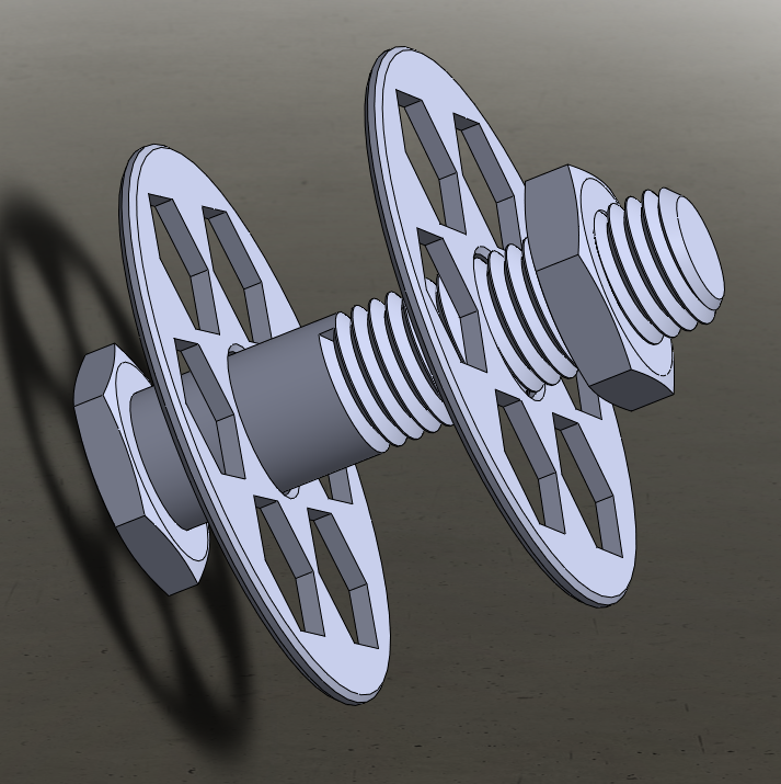 M25x3x100 Bolt, Nut & Oversized Washers by Fergy7 | Download free STL ...