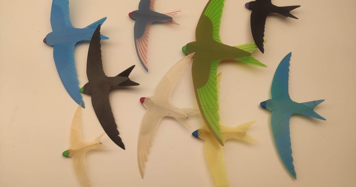 Swift - small bird glider by Sevro | Download free STL model ...