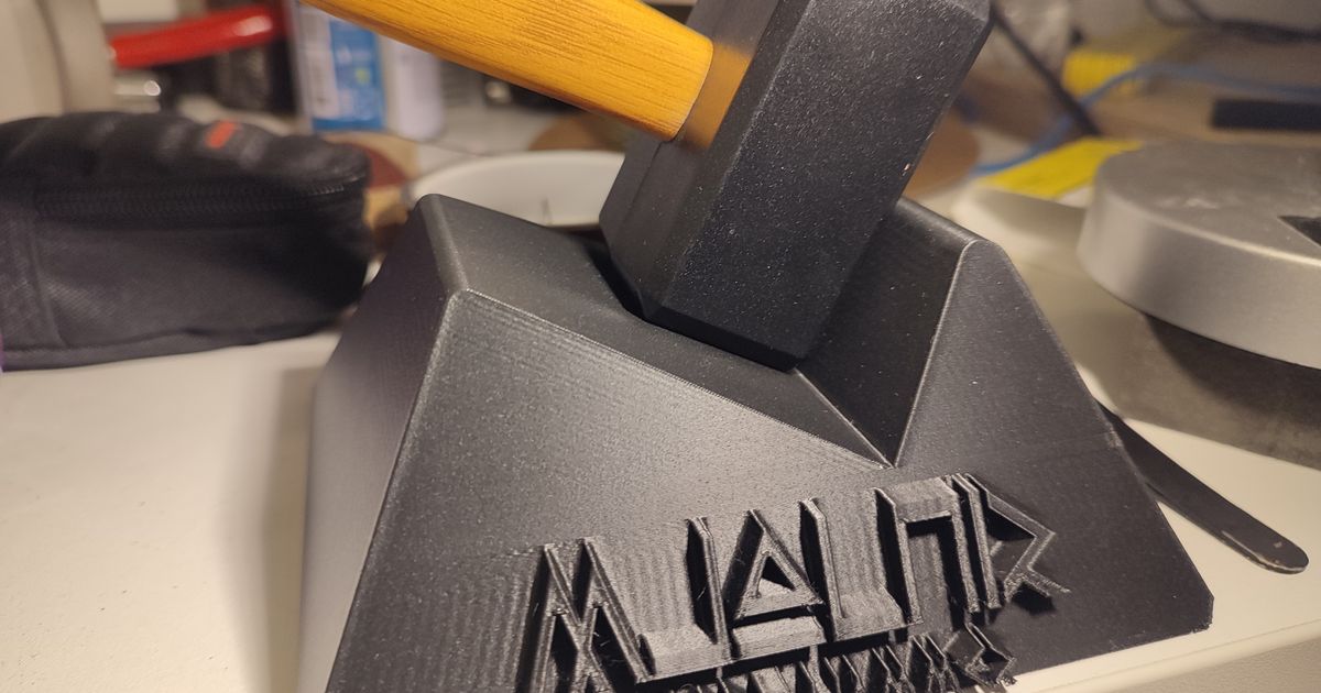Thor's Hammer Stand by sabin | Download free STL model | Printables.com