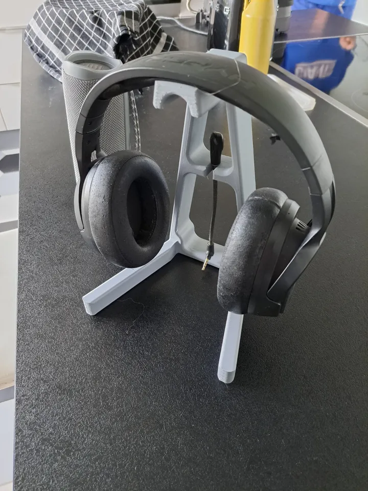 Support casque + mic ( holder earphone ) by Nono | Download free STL model | Printables.com