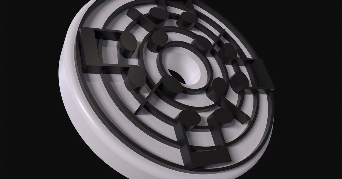 45 Record Adapter Sheet Music by Storm Forge Prints | Download free STL ...