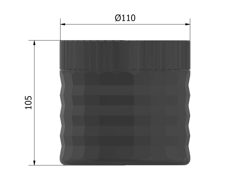 Kratom Storage jar with measuring cup by marsl | Download free STL ...