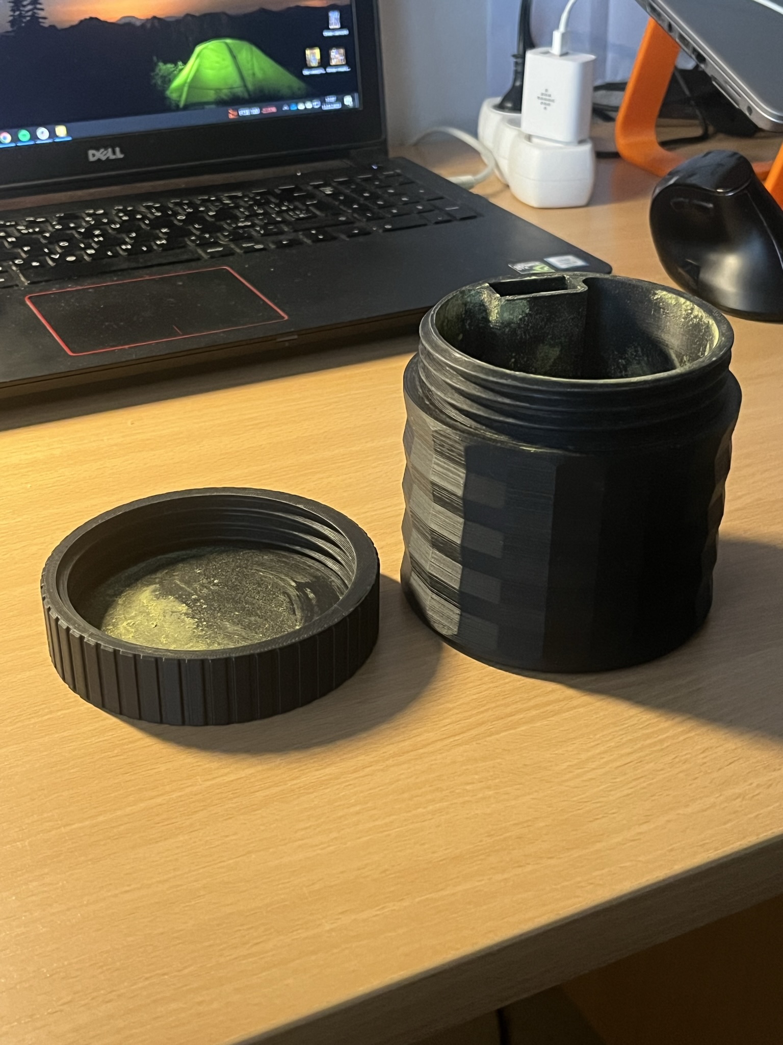 Kratom Storage jar with measuring cup by marsl | Download free STL ...