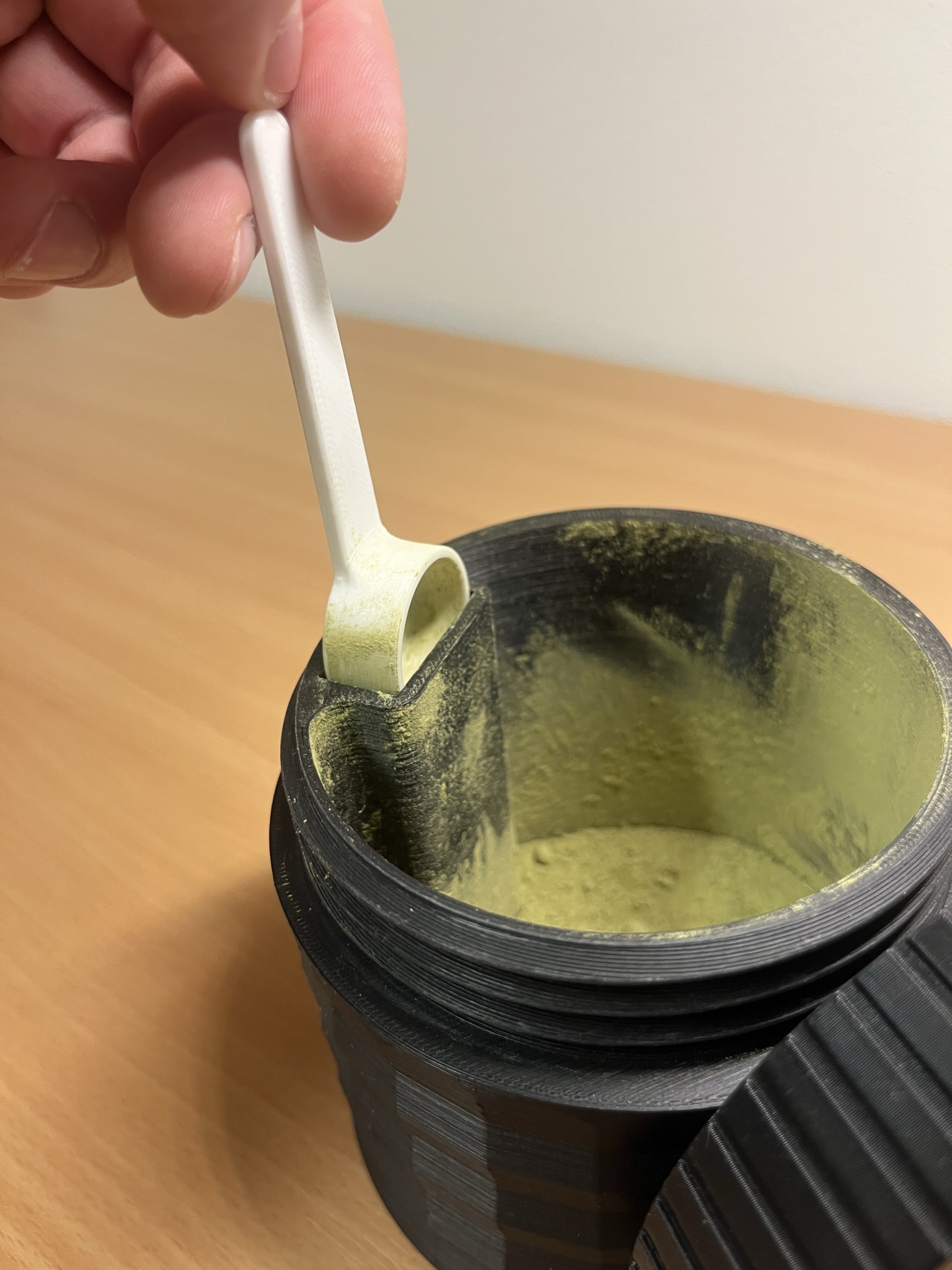 Kratom Storage jar with measuring cup by marsl | Download free STL ...