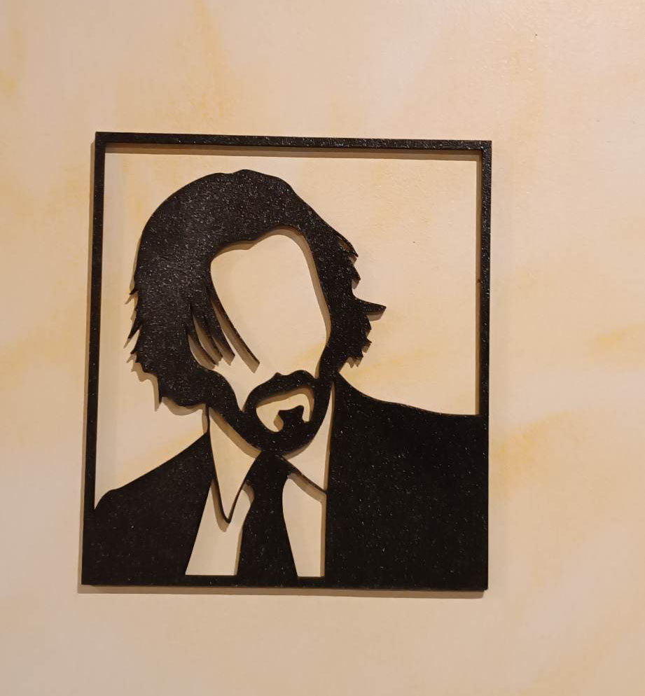 John Wick silhouette with framework by Allan Fonroques 🚀 | Download ...