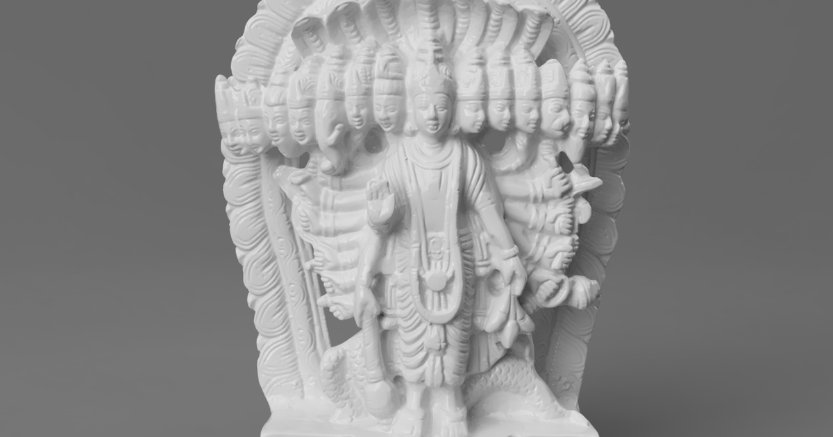 Universal form of Vishnu by Vedic Futura | Download free STL model ...