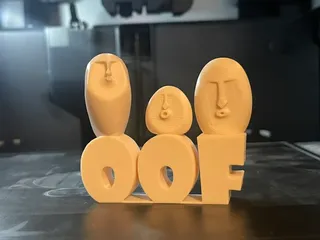 OOF (easy print) by Zwallie | Download free STL model | Printables.com