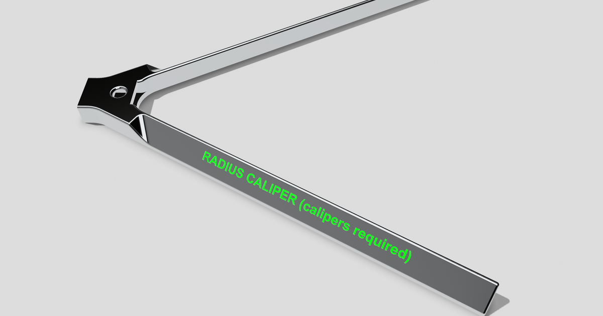 Radius Caliper Optimized Remix by J Lake 3D | Download free STL model ...