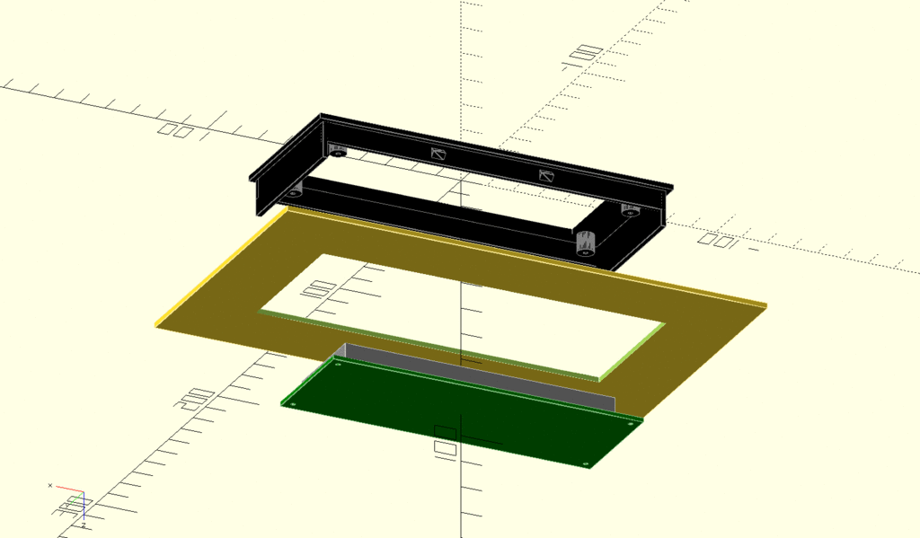 Universal Mounting Mask for LCD Modules by Pedja | Download free STL ...