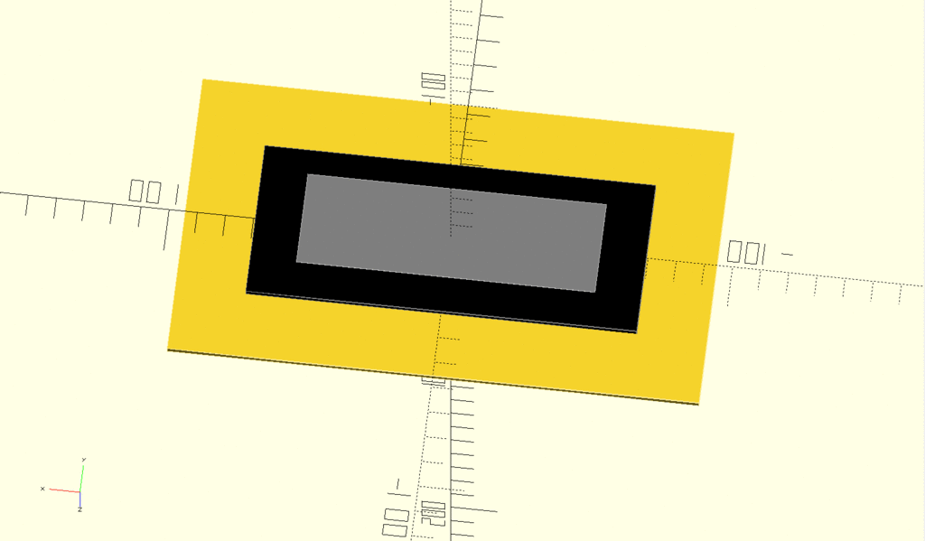 Universal Mounting Mask for LCD Modules by Pedja | Download free STL ...