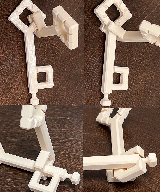 2 piece key puzzle by Zaphod Beeblebrox | Download free STL model ...