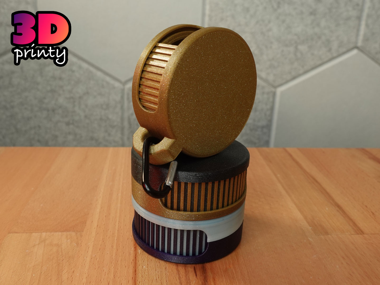 Shutter Box - Mini (Carabiner Version) by 3D Printy | Download free STL ...