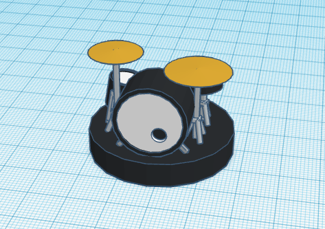 record adapter drum set by CottonsCreations | Download free STL model ...