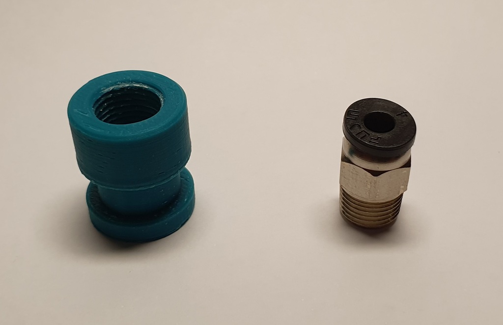 PTFE Tube Adapter For BMG Extruder with M10 Pneumatic Fitting by ...