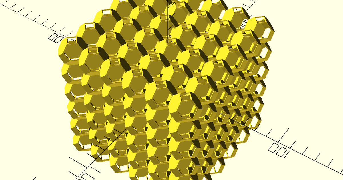 Truncated Octahedron Infill por gringer | Descargar modelo STL gratuito ...