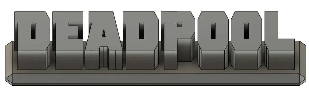 DEADPOOL LOGO by Auzziebogan26 | Download free STL model | Printables.com