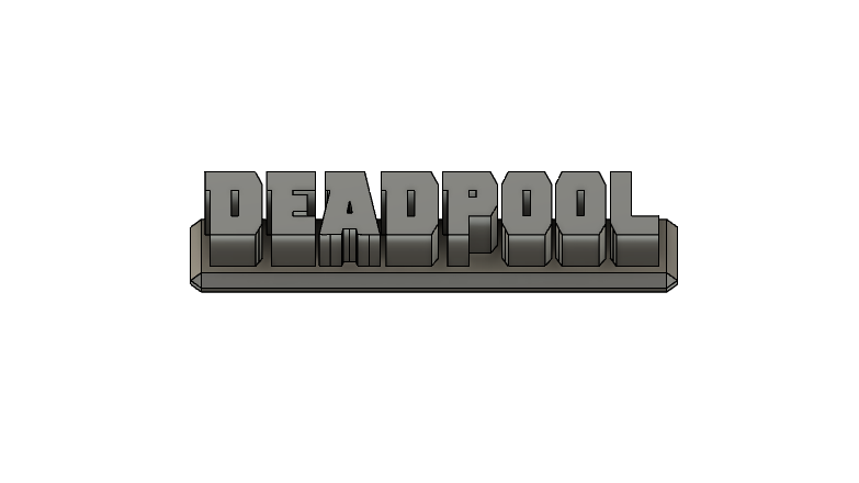 DEADPOOL LOGO by Auzziebogan26 | Download free STL model | Printables.com
