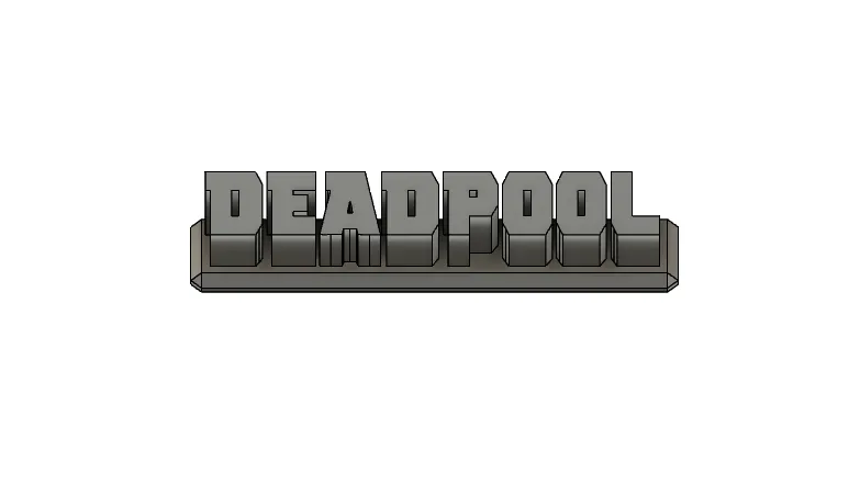 DEADPOOL LOGO by Auzziebogan26 | Download free STL model | Printables.com