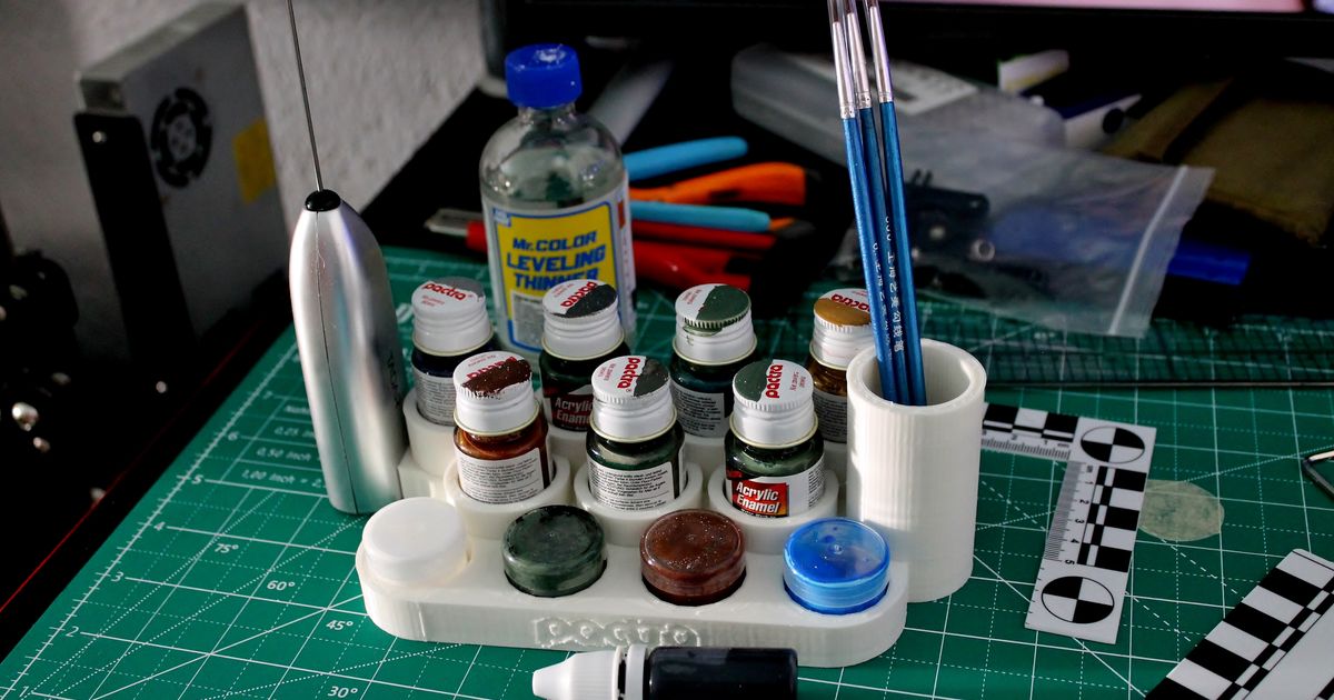stojak do farb modelarskich - Pactra Paint Stand - paint and brush ...