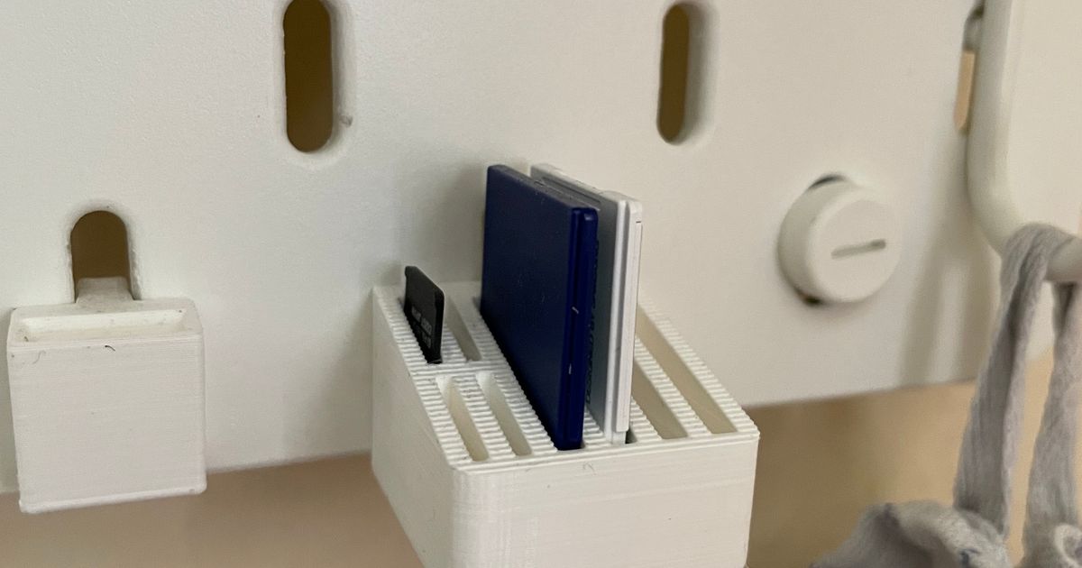 SD Card holder for SKADIS pegboard (Mini) by Kenneth Giese Hejnfelt ...