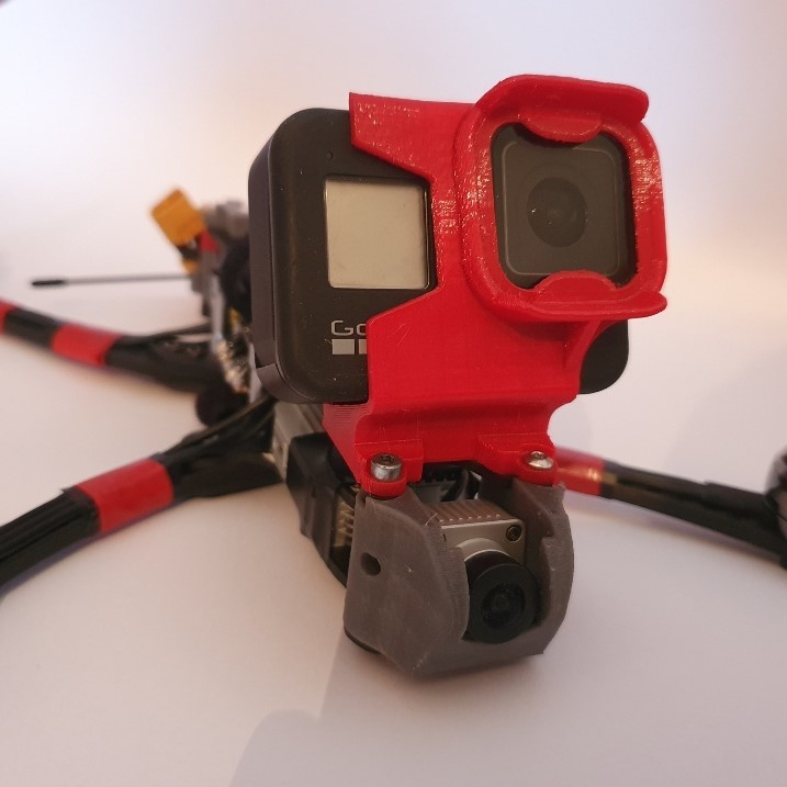 Flywoo Mr.Croc 7'' Gopro Hero 8 FPV Mount by beeRacer | Download free ...