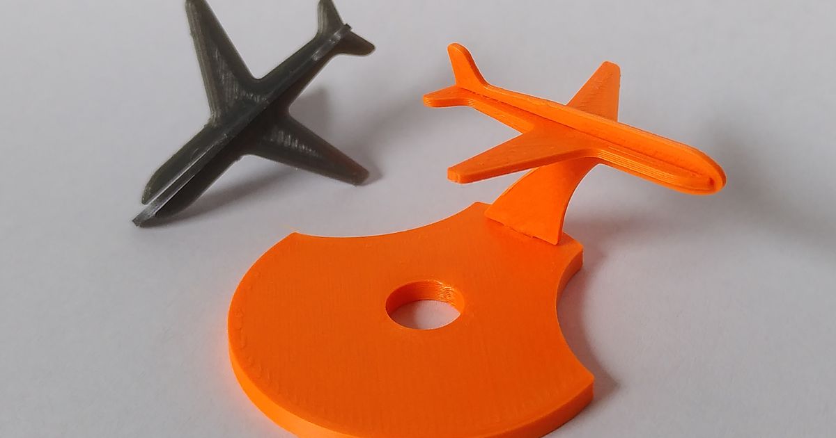 Plane KitCard - 45 Record Adapter by Pixelception | Download free STL ...