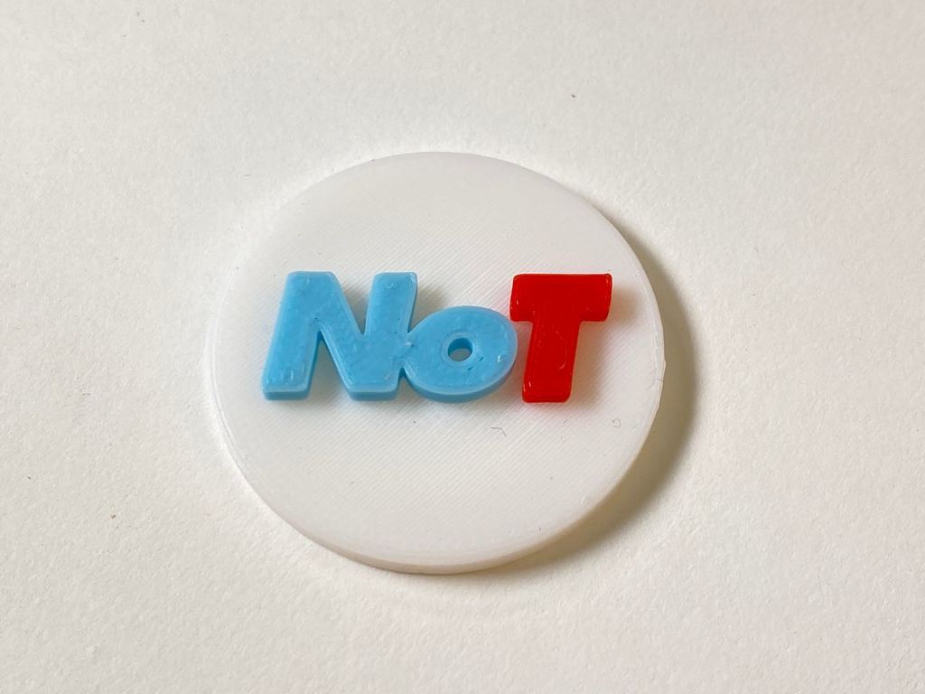 NoT Round Button por timcel | Descargar modelo STL gratuito ...