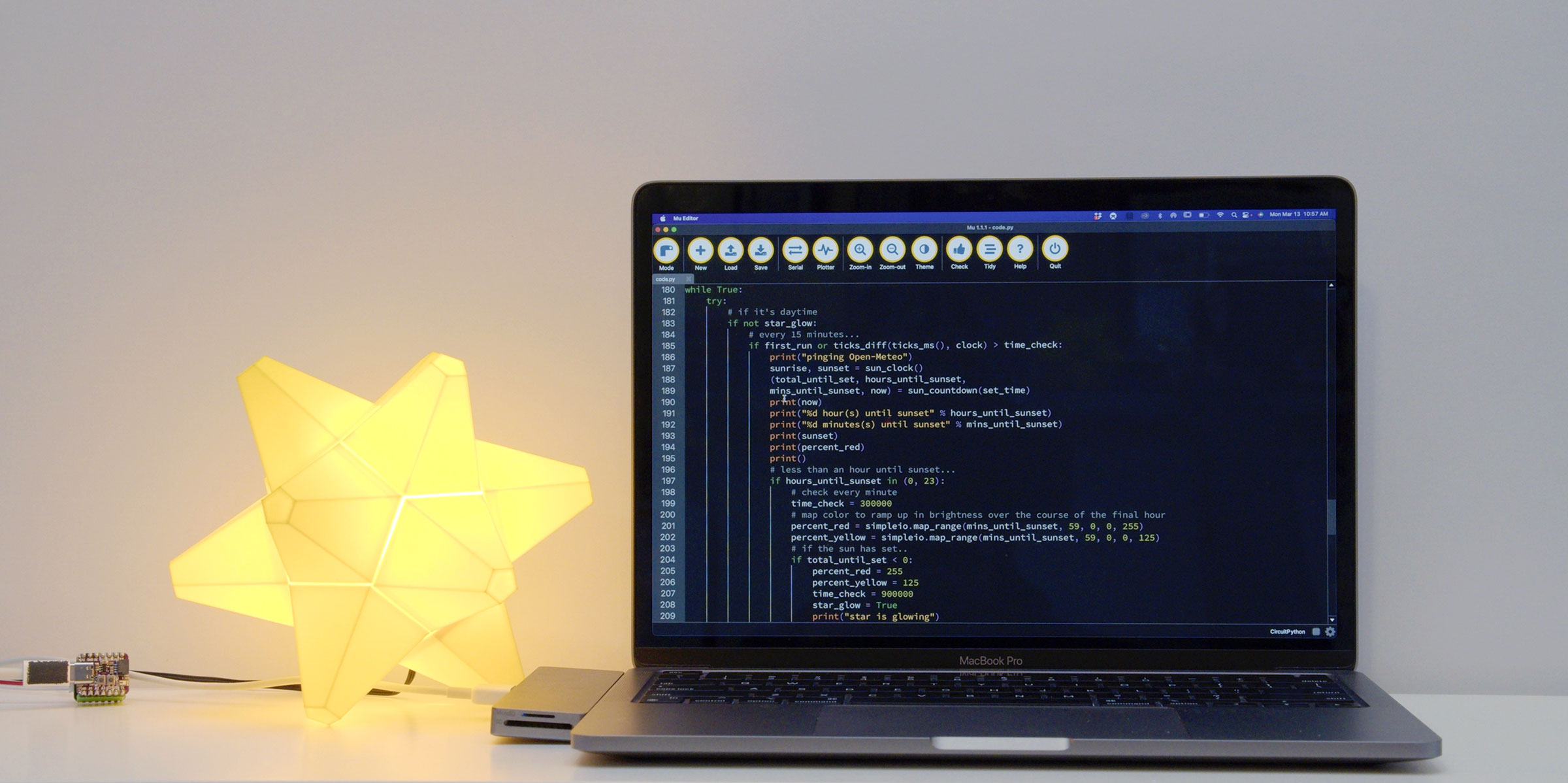 Star Fragment Lamp by Adafruit | Download free STL model | Printables.com