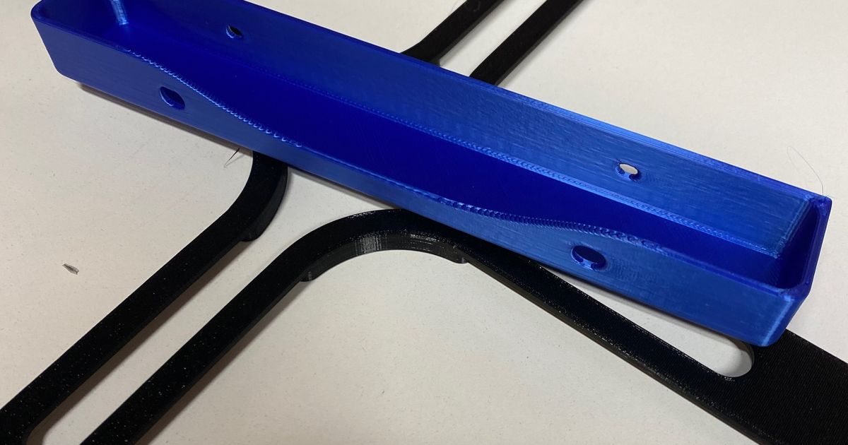 Narrow wall mount tray by Asus1357 | Download free STL model ...