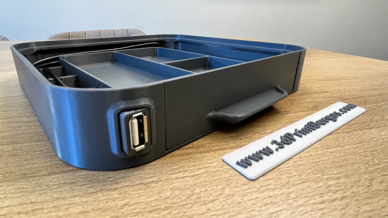 MAC MINI Stand with slide-in drawer and front USB extension by ...