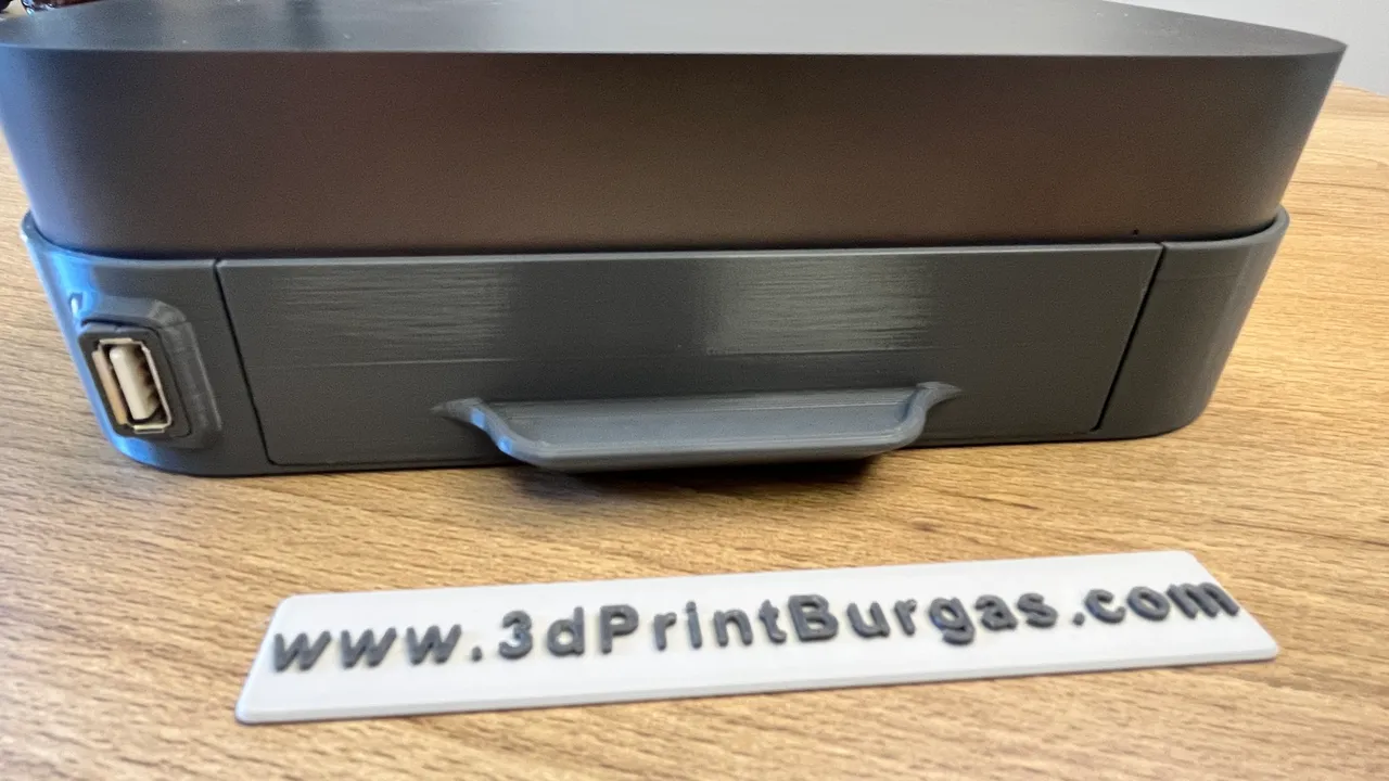 MAC MINI Stand with slide-in drawer and front USB extension by ...