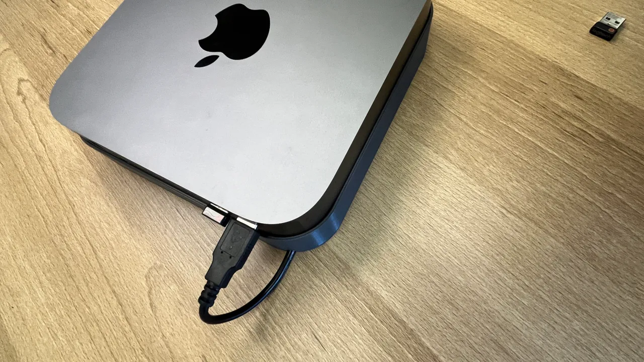 MAC MINI Stand with slide-in drawer and front USB extension by ...