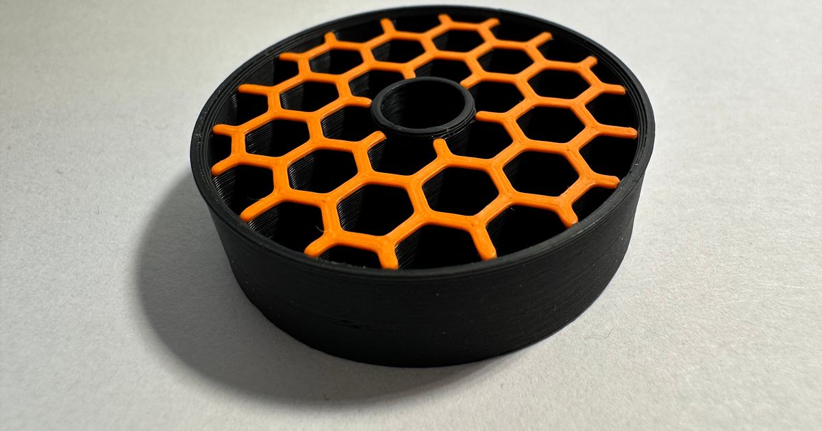 Honeycomb 45RPM Adapter MulitMaterial by Fredster | Download free STL ...