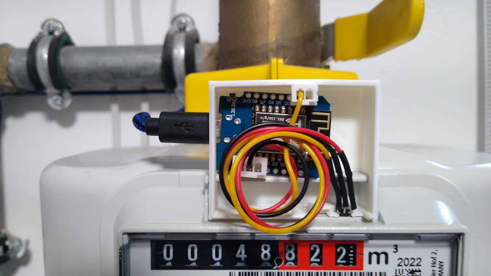 G4 RF1 Gaszähler Gas Meter Readout Adapter with Electronics Space by ...