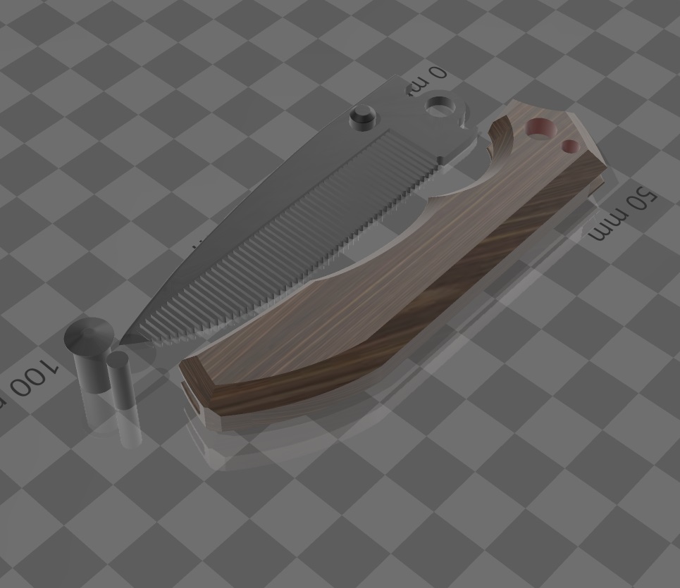 Folding Comb Knife by Wolvie | Download free STL model | Printables.com