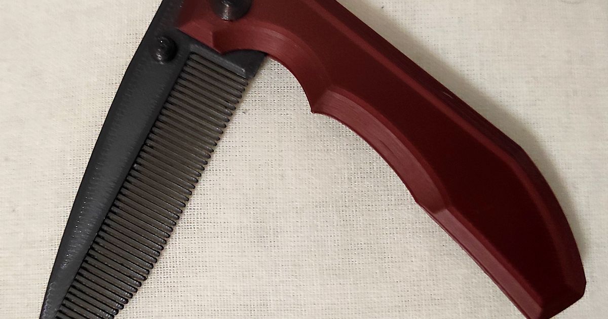 Folding Comb Knife by Wolvie | Download free STL model | Printables.com