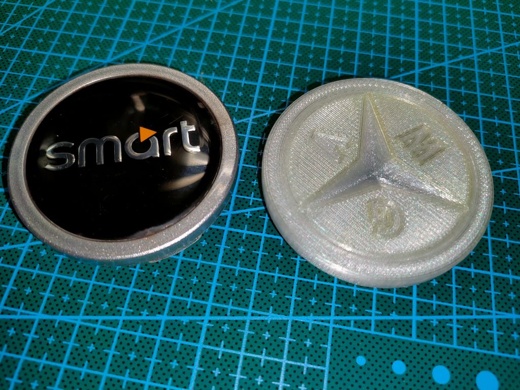 Smart Fortwo Center Cap by pemlik | Download free STL model ...