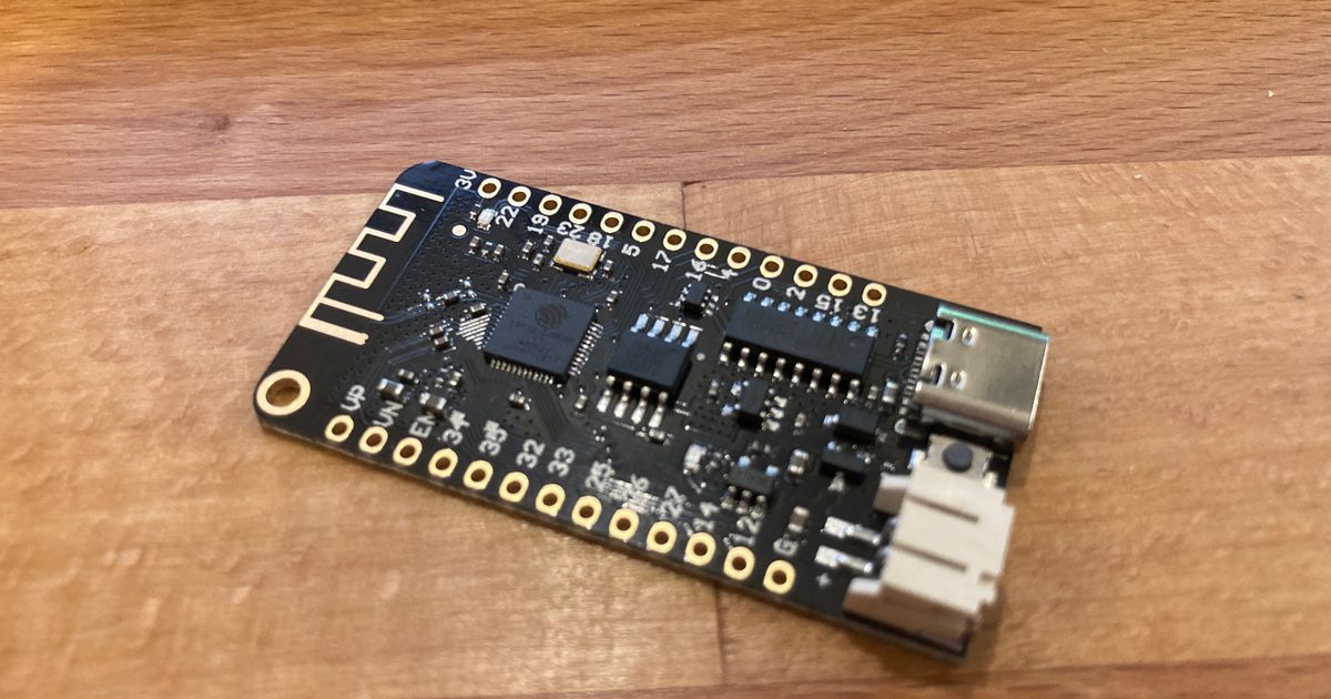 Mockup LOLIN32 Lite ESP32 USB-C Board (clone) by DomesticHacks ...