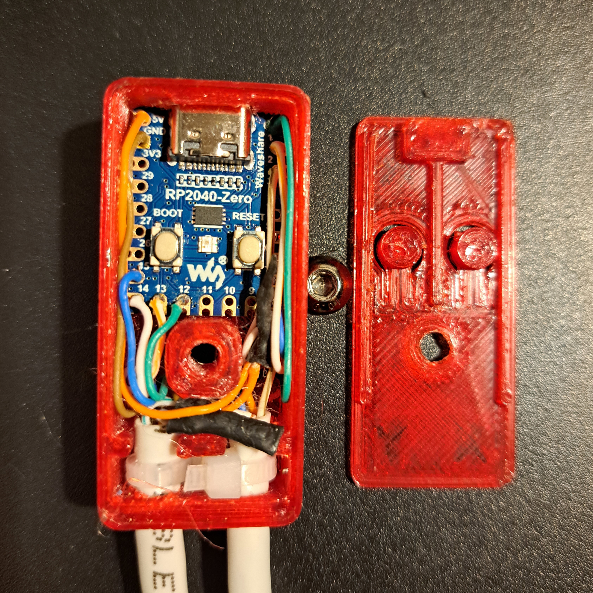 RP2040-Zero Case - 2*UTP cable (ADXL345) by RadekG | Download free STL ...