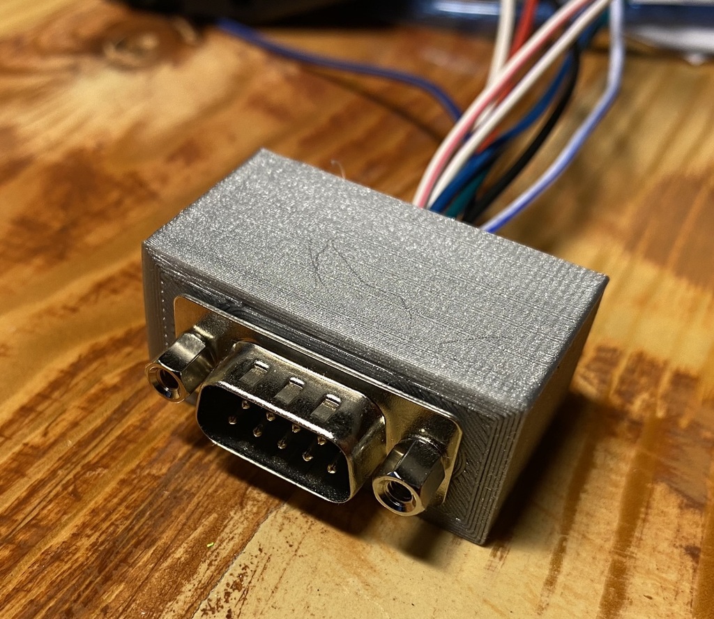 RS232 DB9 DB-9 cover by Krolik998 | Download free STL model ...