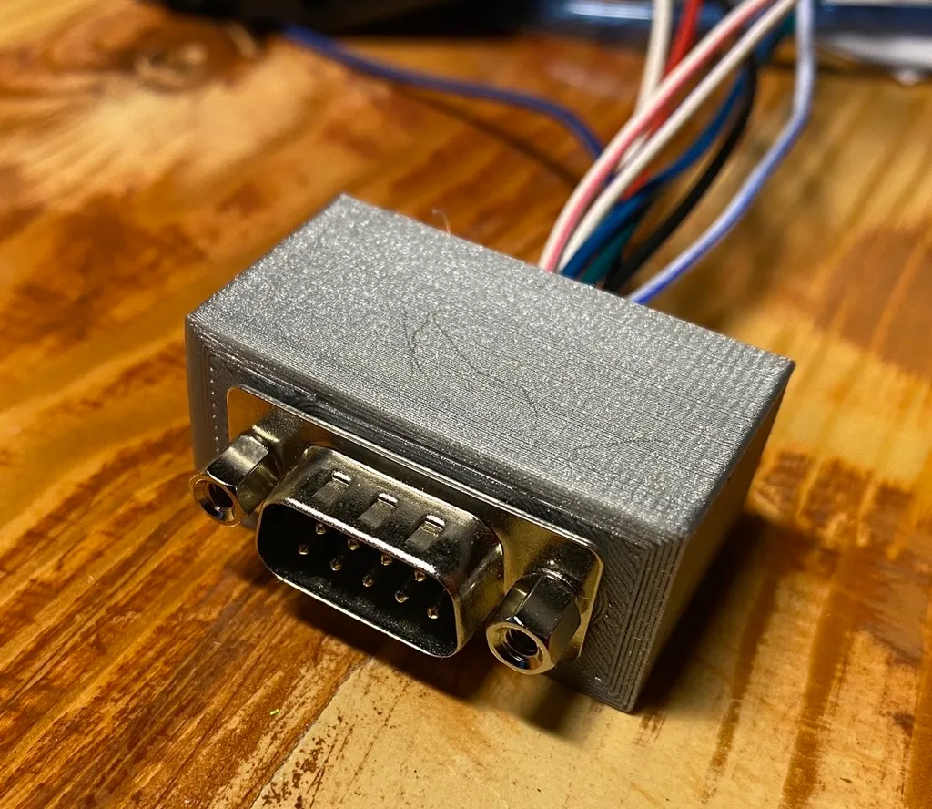 RS232 DB9 DB-9 cover by Krolik998 | Download free STL model ...