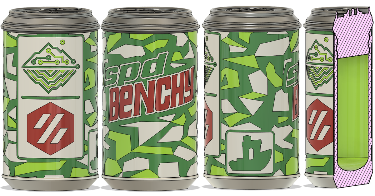 Spd Benchy - Annex Voron Mtn Dew - Stash Can / Threaded Container ...