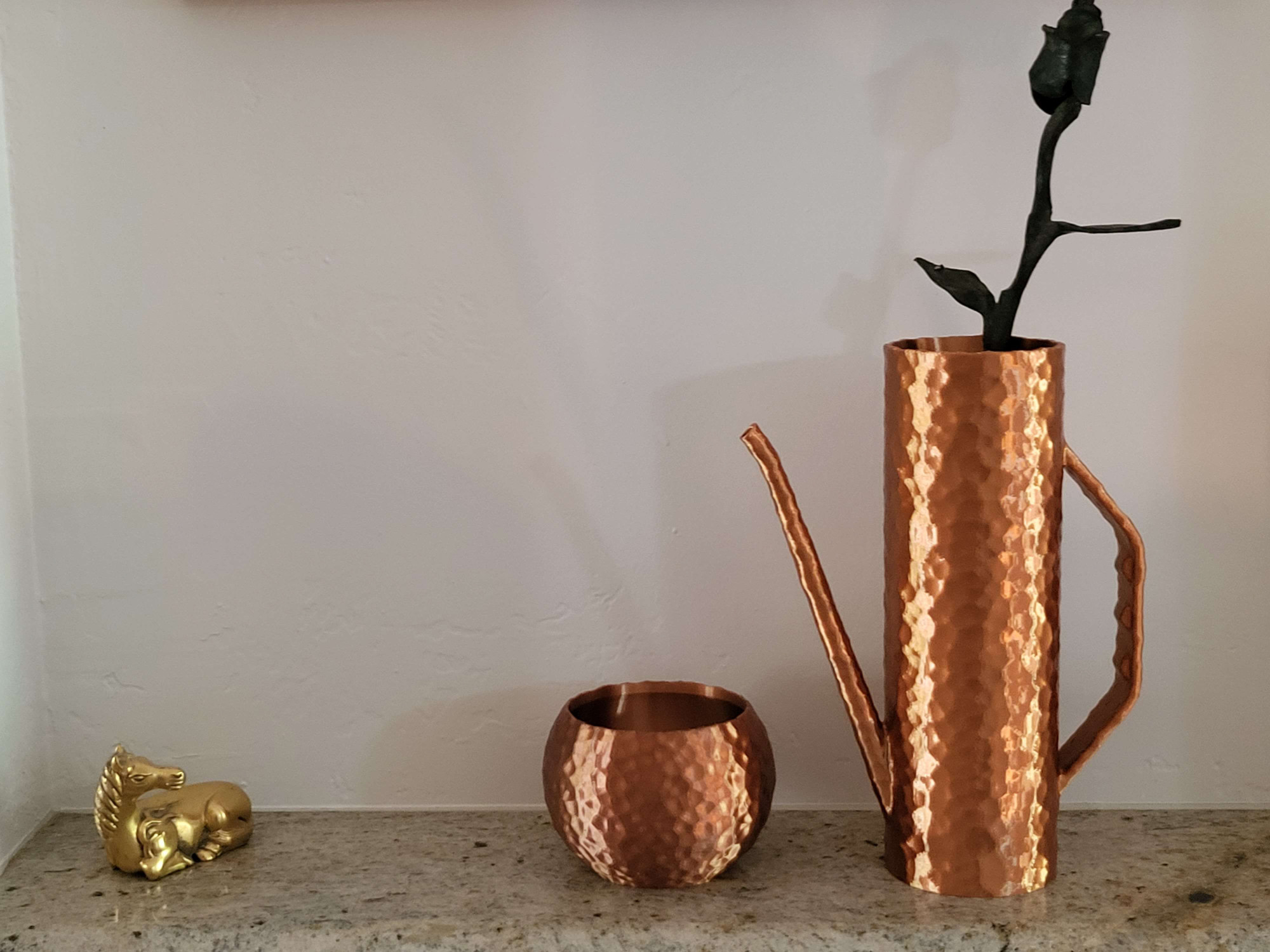Hammered Copper Pitcher and Cup by Chipp Walters | Download free STL ...