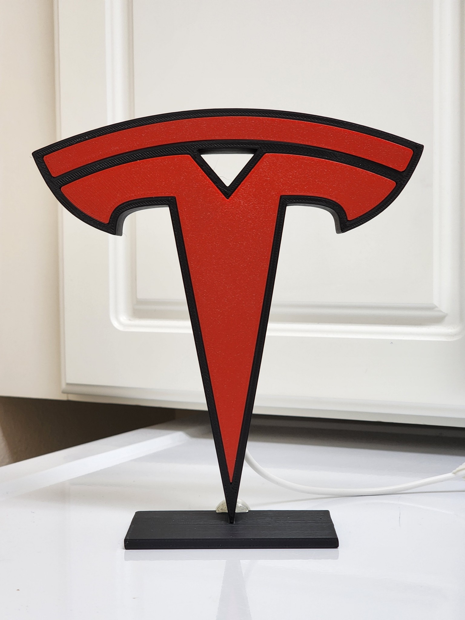 Tesla logo lamp by Weaponsmith | Download free STL model | Printables.com