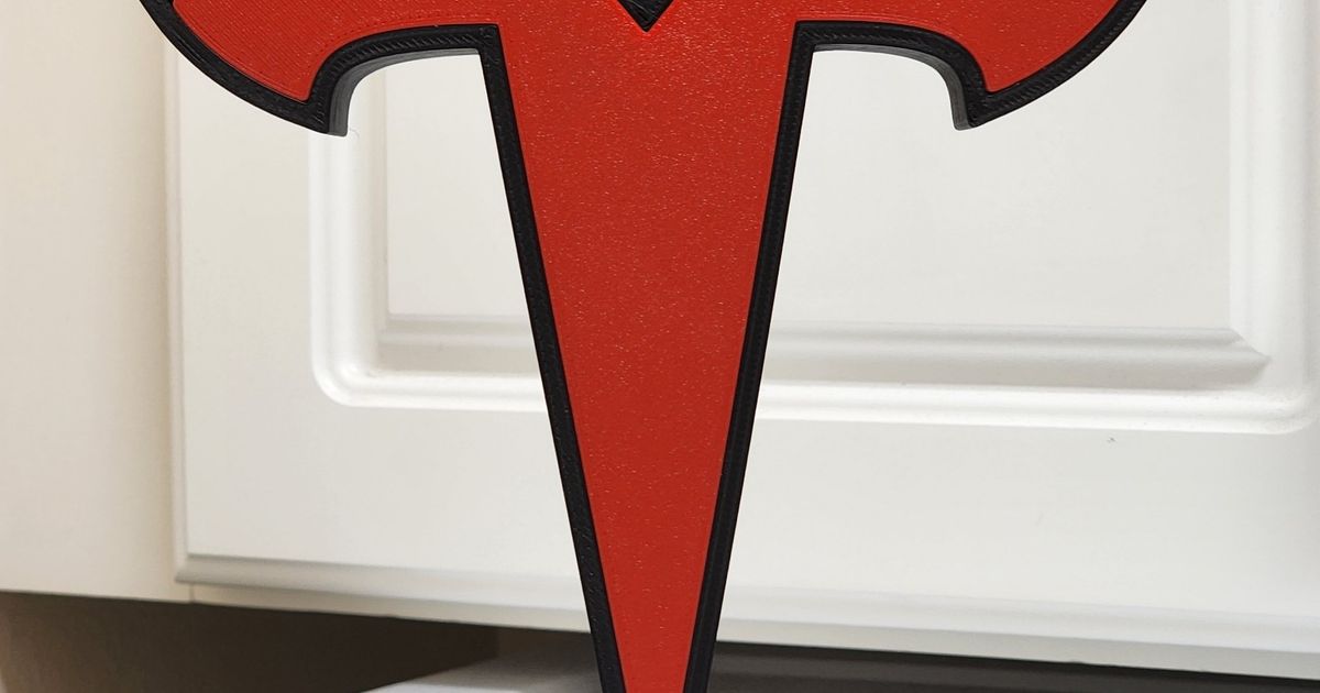 Tesla logo lamp by Weaponsmith | Download free STL model | Printables.com