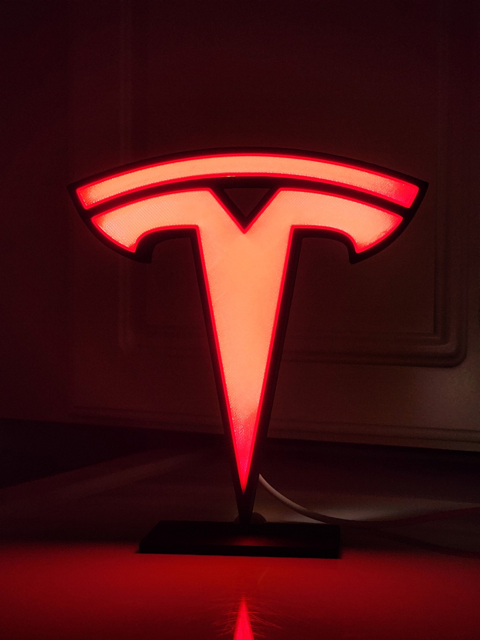Tesla logo lamp by godfinger | Download free STL model | Printables.com