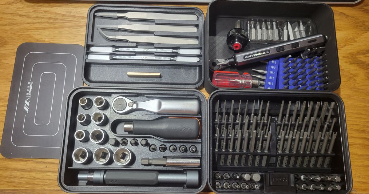 Configurable Stacking Tool & Part Tray by How2Texan | Download free STL ...